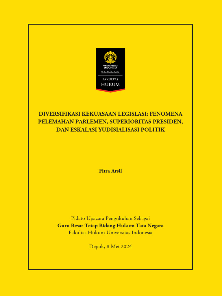 FULL Pidato Prof Fitra Arsil | PDF | Ilmu Sosial