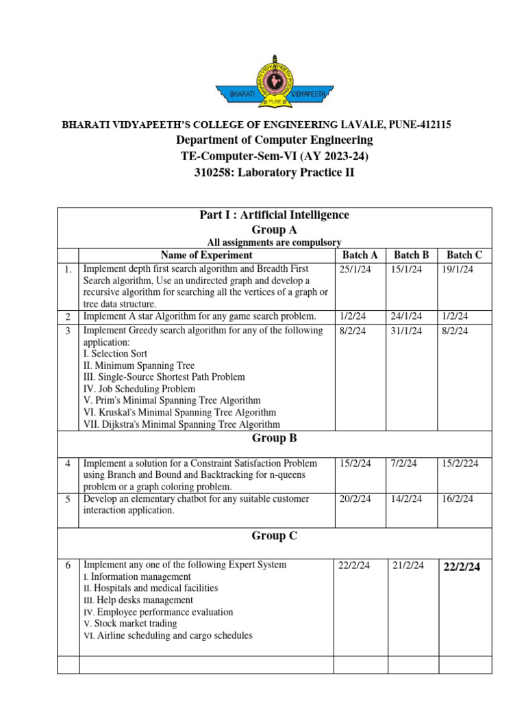 AI and Cloud Computing Lab Assignments | PDF | Cloud Computing | Computational Complexity Theory