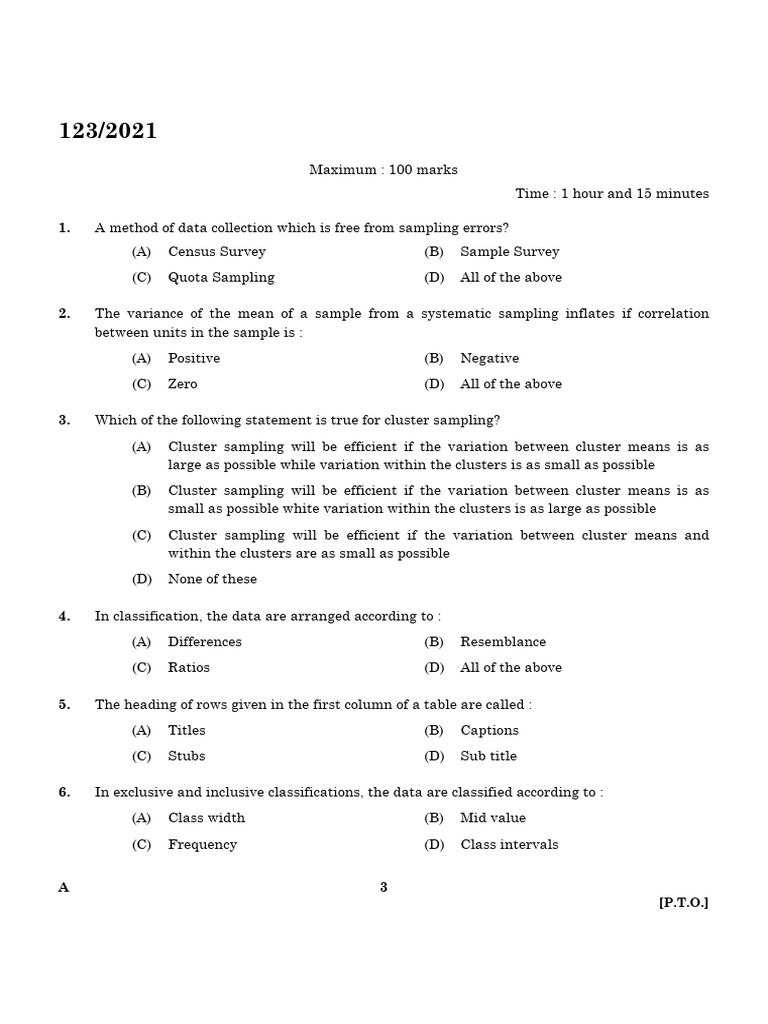 QP | Download Free PDF | Mean | Sampling (Statistics)
