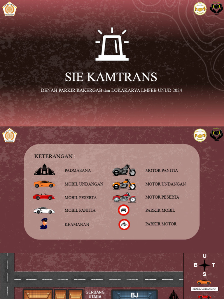 Denah Parkir Rakergab Dan Lokakarya | PDF