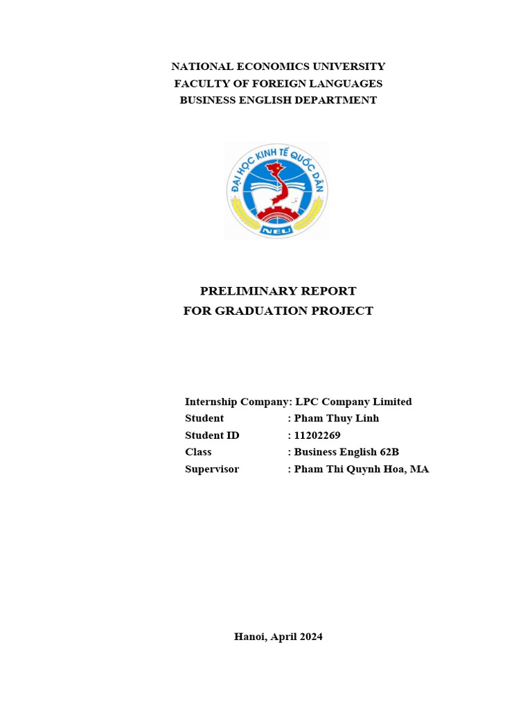 Internship Report - PH M Thùy Linh - 11202269 | Download Free PDF | Marketing | Internship