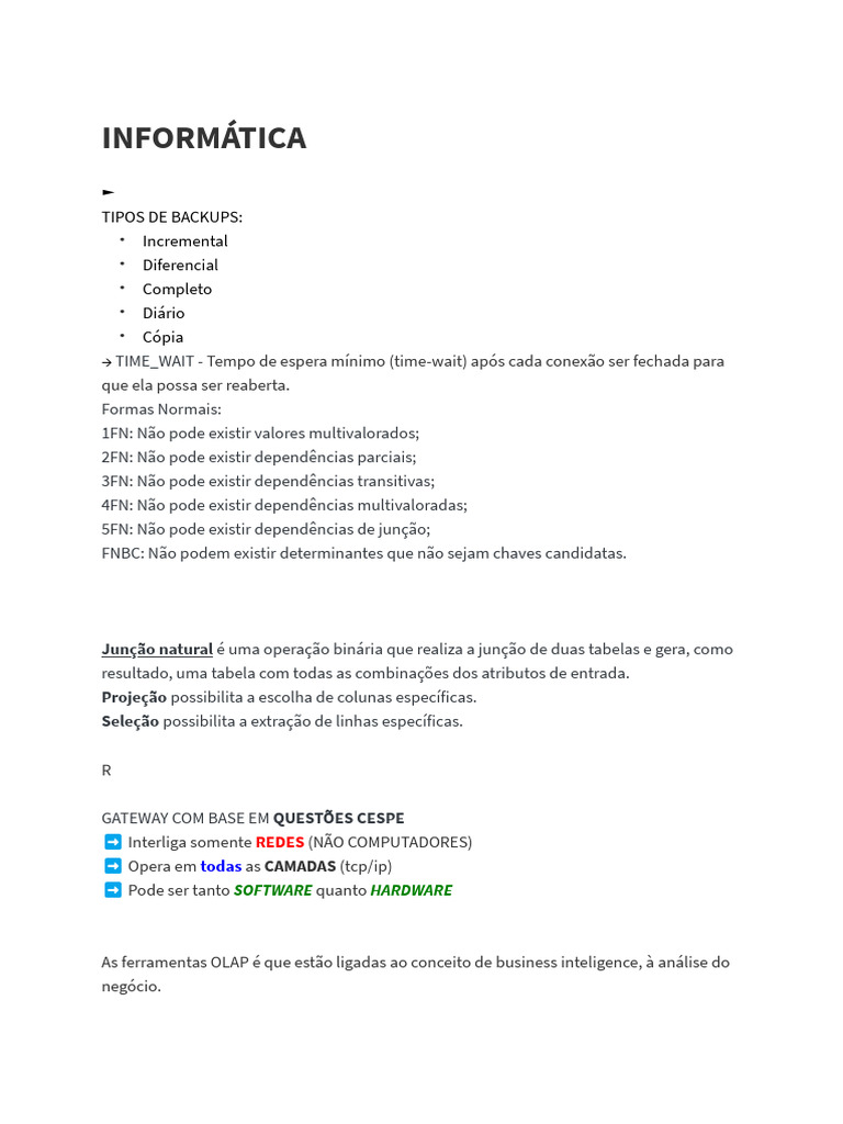 INFORMÁTICA | Download grátis PDF | Computação em nuvem | Rede de ...