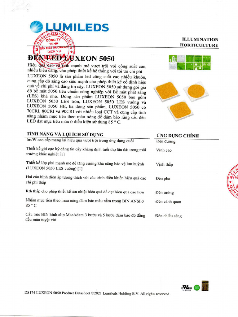 Catalogue Chip Lumileds | PDF