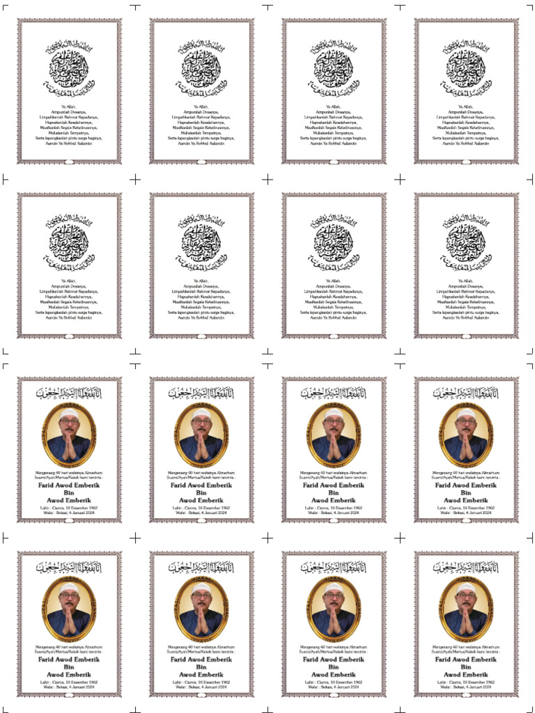 Yasin Template A | PDF