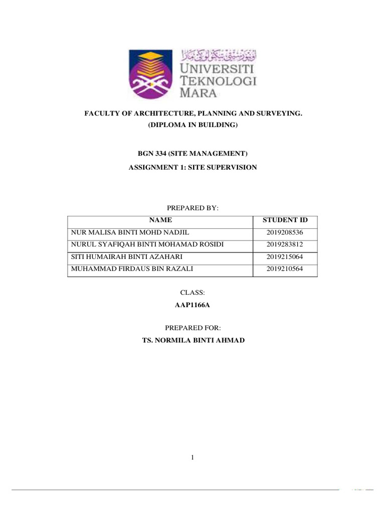 CONTOH ASSIGNMENT 1 | PDF | Business