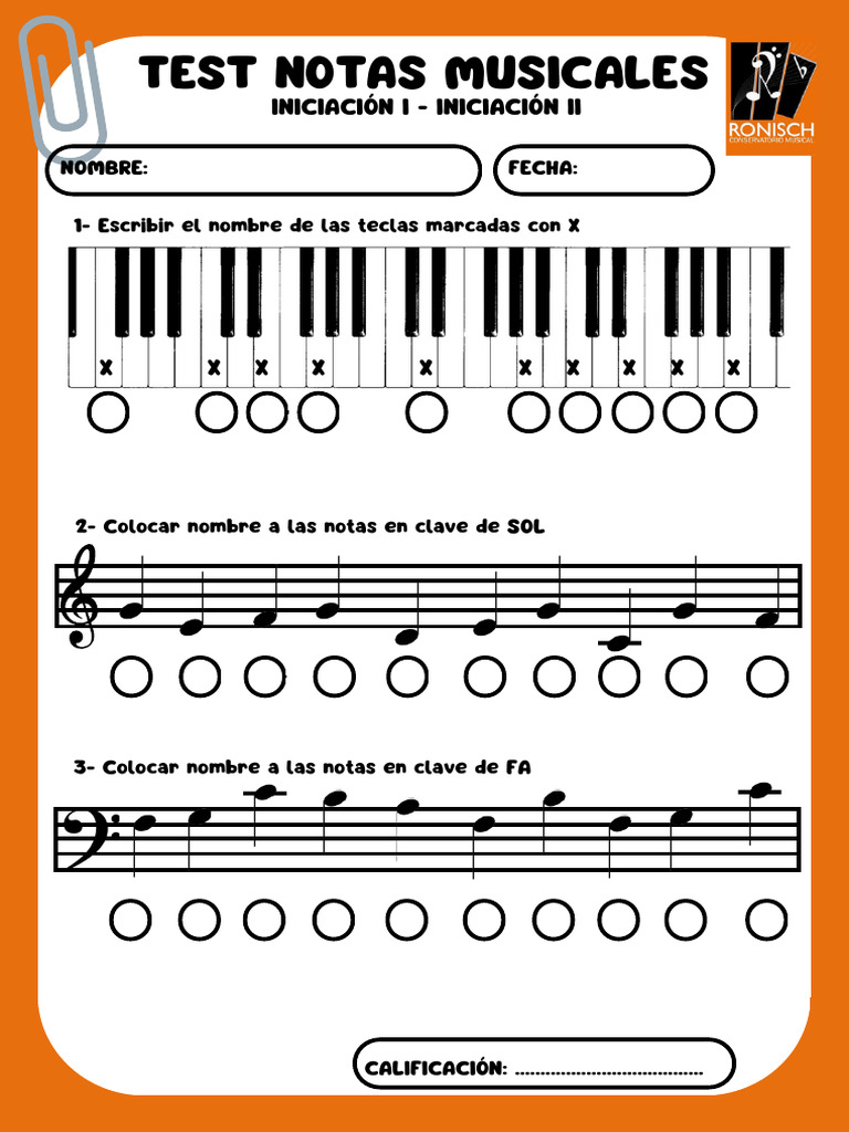 Test Musicales (Piano) | PDF | Arte