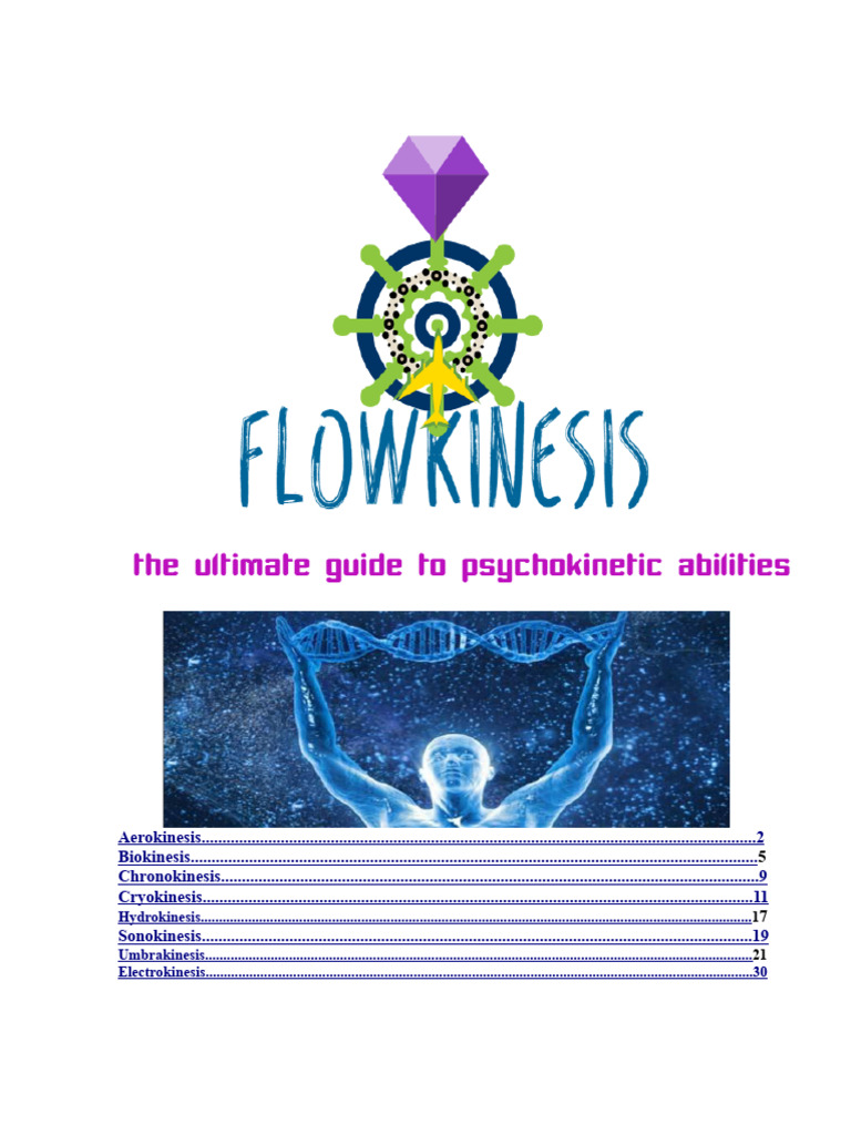 Flowkinesis - The Ultimate Guide To Psychokinetic Abilities | PDF ...