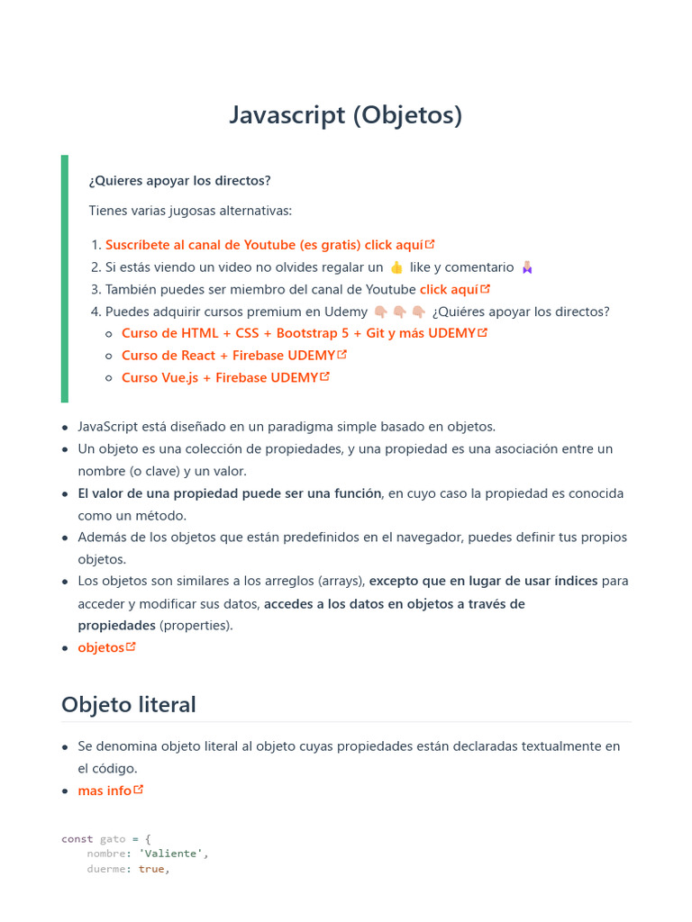 Javascript (Objetos) - HTML, CSS y Bootstrap 5 (Bluuweb) | PDF ... Javascript (Objetos) - HTML, CSS y Bootstrap 5 (Bluuweb) | PDF ...
