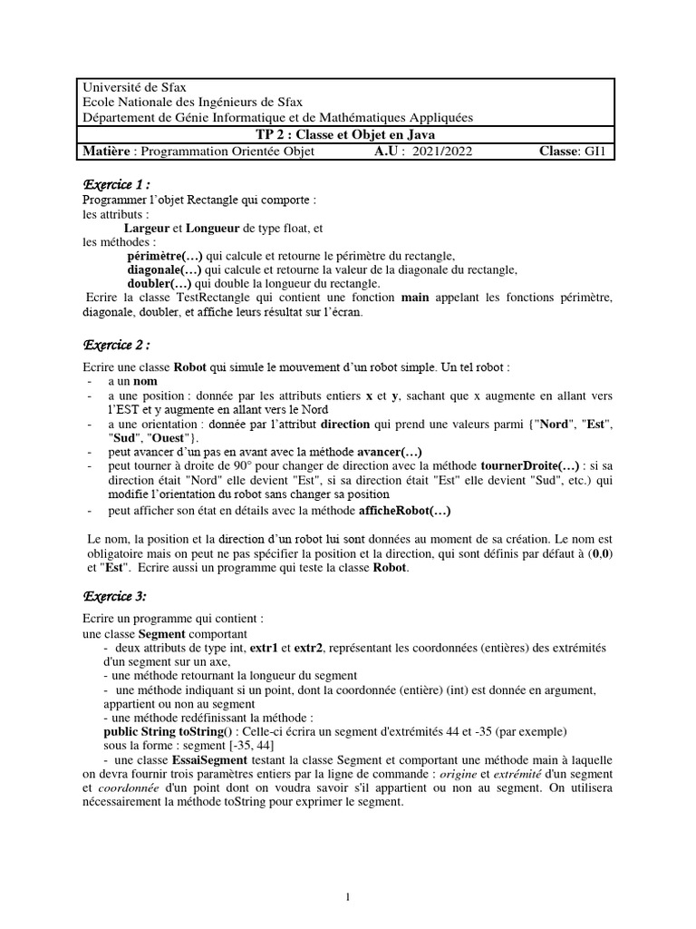 TP-2 (Corrigé) | PDF | Informatique | Programmation informatique