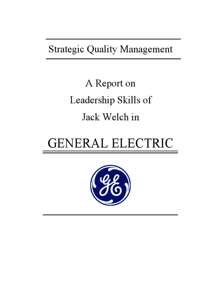 General Electric: Strategic Quality Management | PDF | General Electric ...