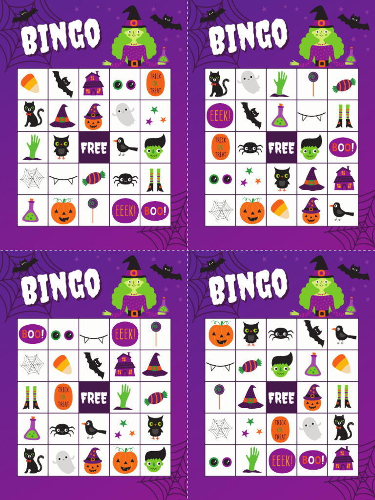 Witch Halloween Bingo Cards Final | PDF