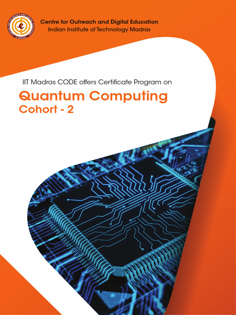 IIT Madras Quantum Computing Courses | PDF | Quantum Computing | Physics