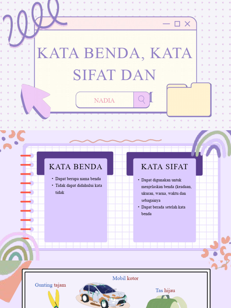 Kata Benda, Kata Sifat Dan Antonim | PDF
