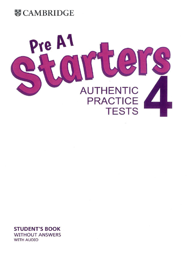 PreA1 Starters 4 Authenticexamnationpapers-2022 | PDF