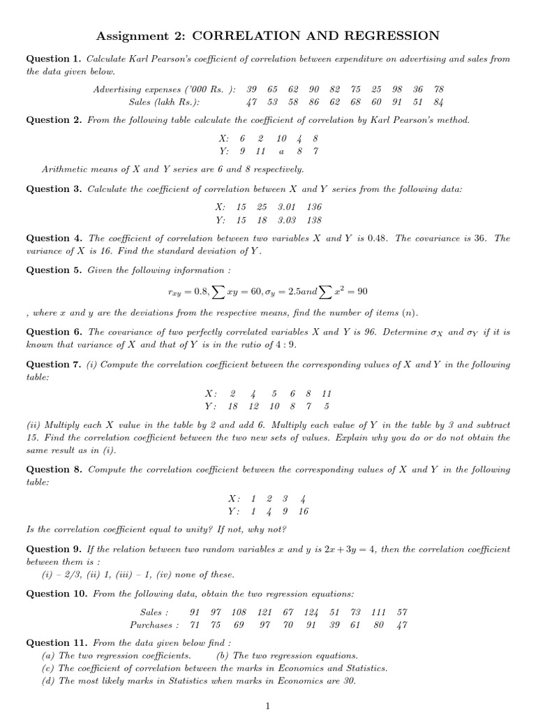 Module Questions | PDF | Linear Regression | Regression Analysis