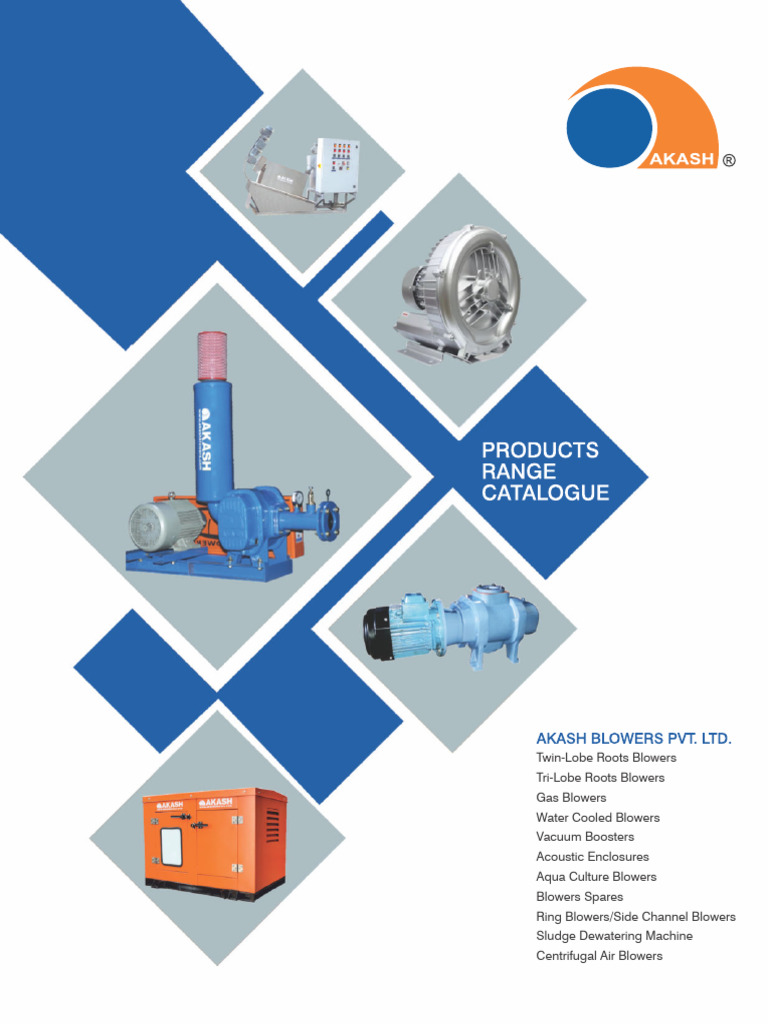 Akash Blowers Product Catalogue | PDF | Mechanical Engineering ...