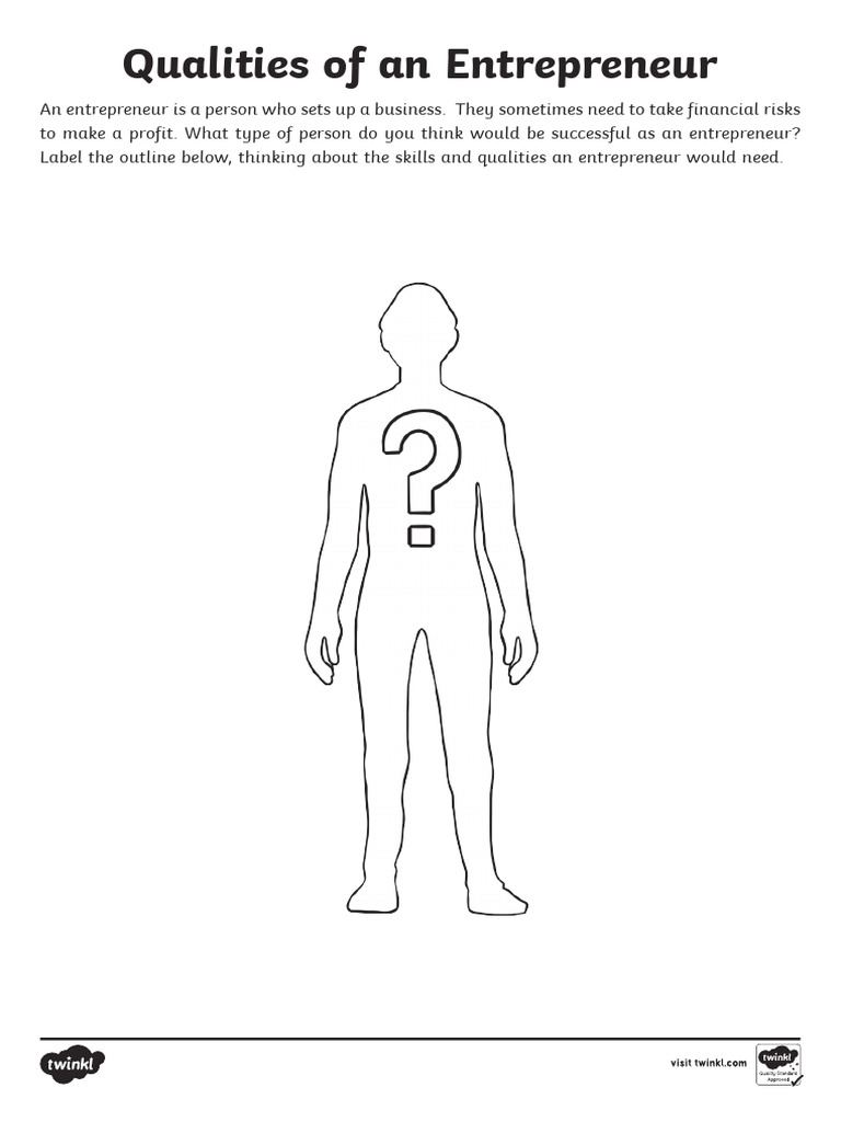 CfE2 P 77 Qualities of An Entrepreneur Activity Sheet | PDF
