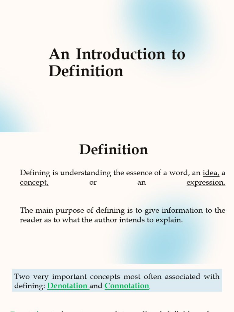 Definition | PDF | Definition | Concept