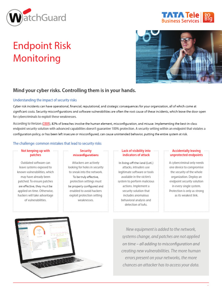 EndUser Feature Brief Endpoint Risk Monitoring | PDF | Security | Computer Security