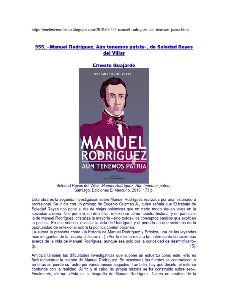 Guajardo - Soledad Reyes - Aun Tenemos Patria | PDF | Historia