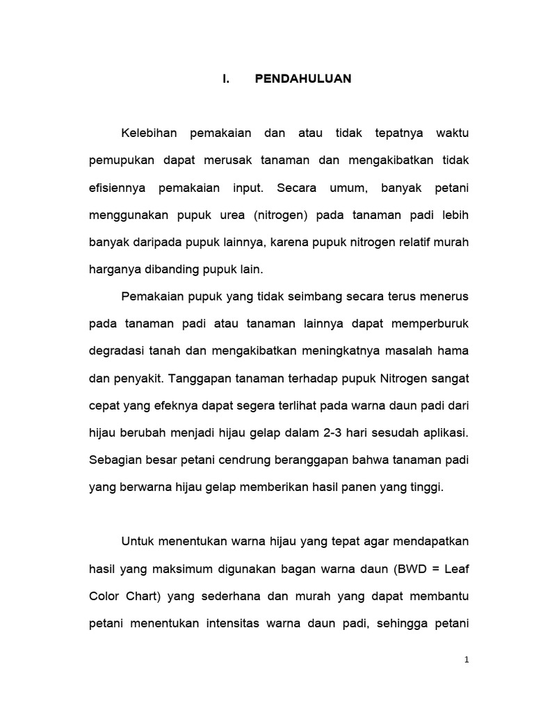 Isi Buklet Pupuk Padi Ok | PDF