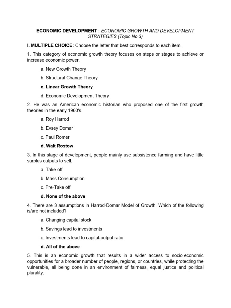 BSA 1 - GROUP 3 Economic Development | PDF | Macroeconomics | Fiscal Policy