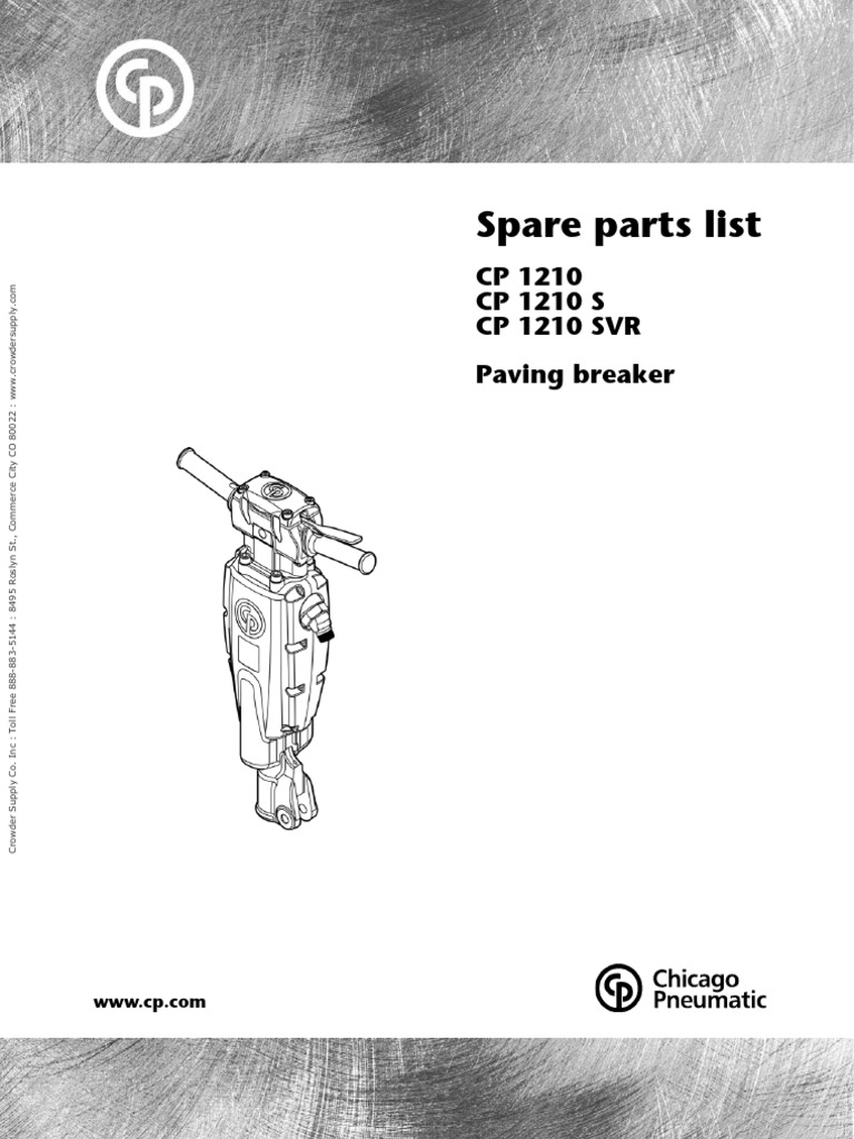CP 1210 Paving Breaker | PDF | Valve | Mechanical Engineering