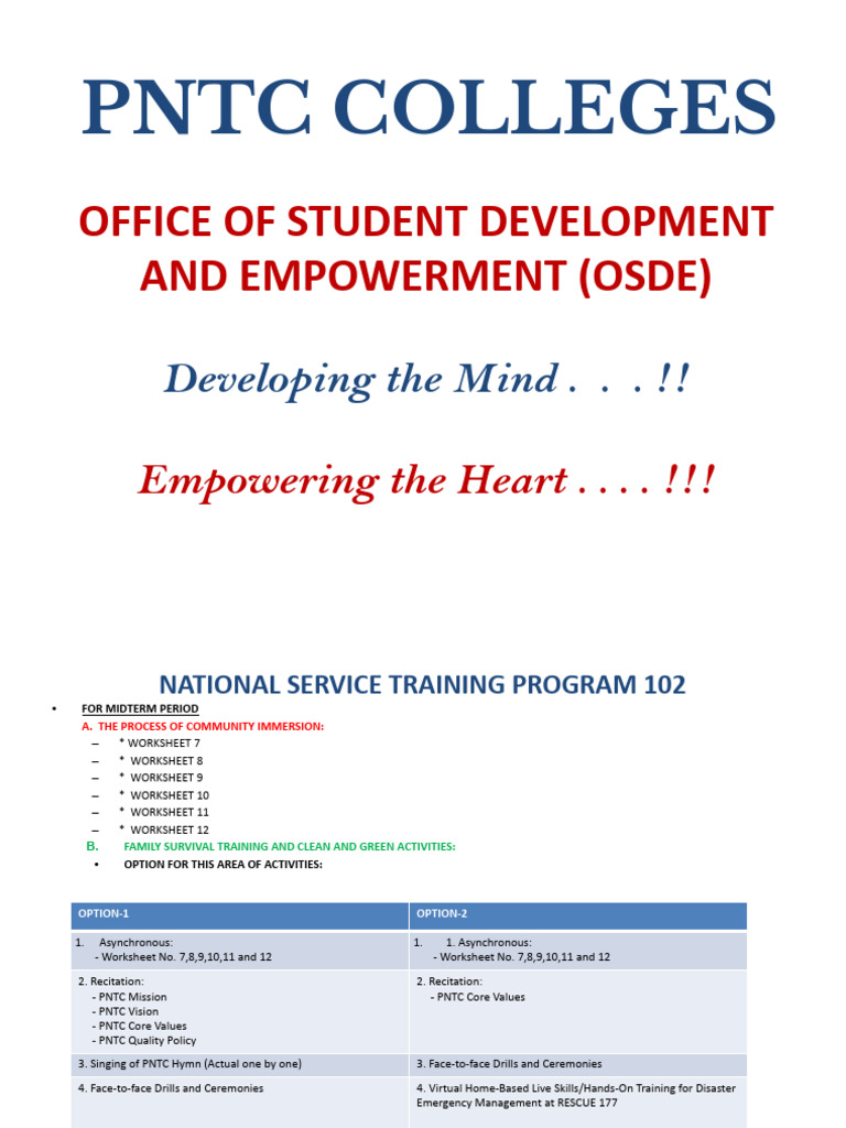 NSTP 102 Midterm | PDF | Survey Methodology | Needs Assessment