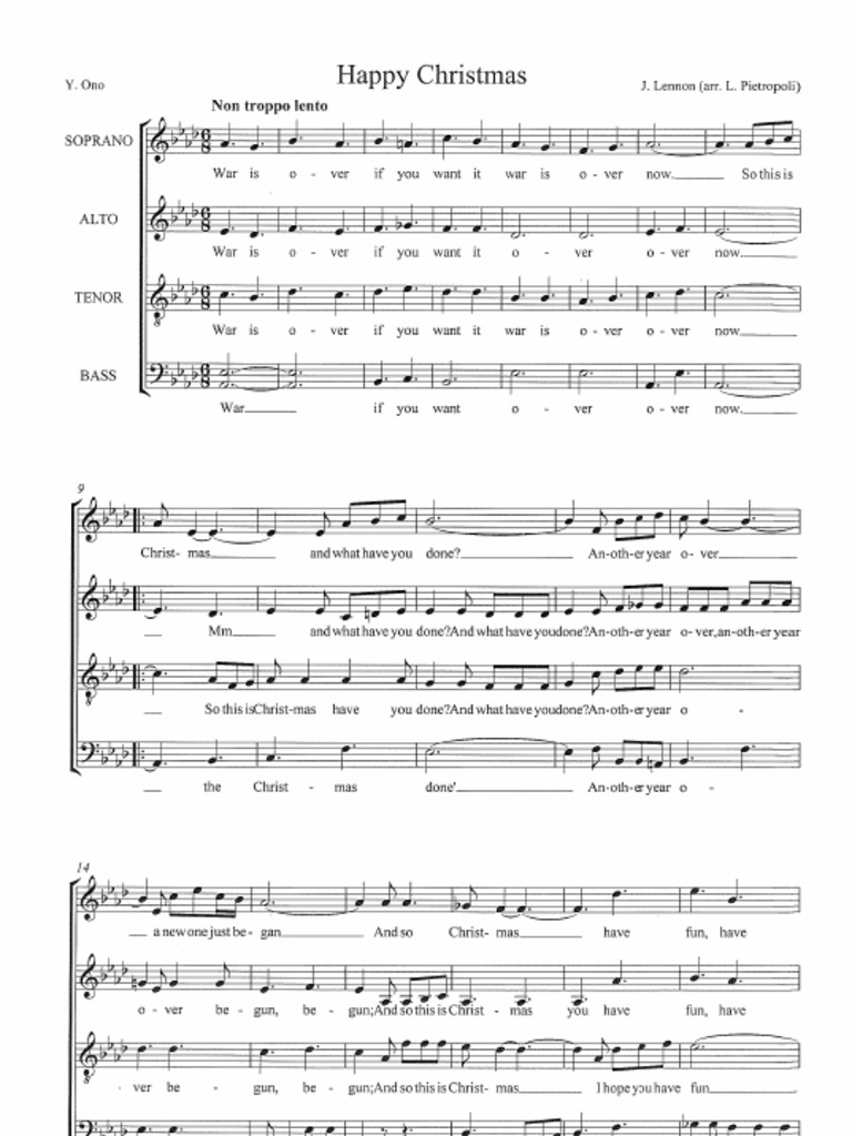03-Lennon - Happy Christmas | PDF