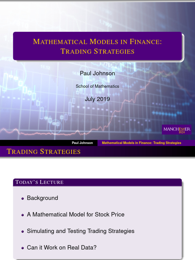 Lecture of The Trade For Union | PDF | Algorithmic Trading ...