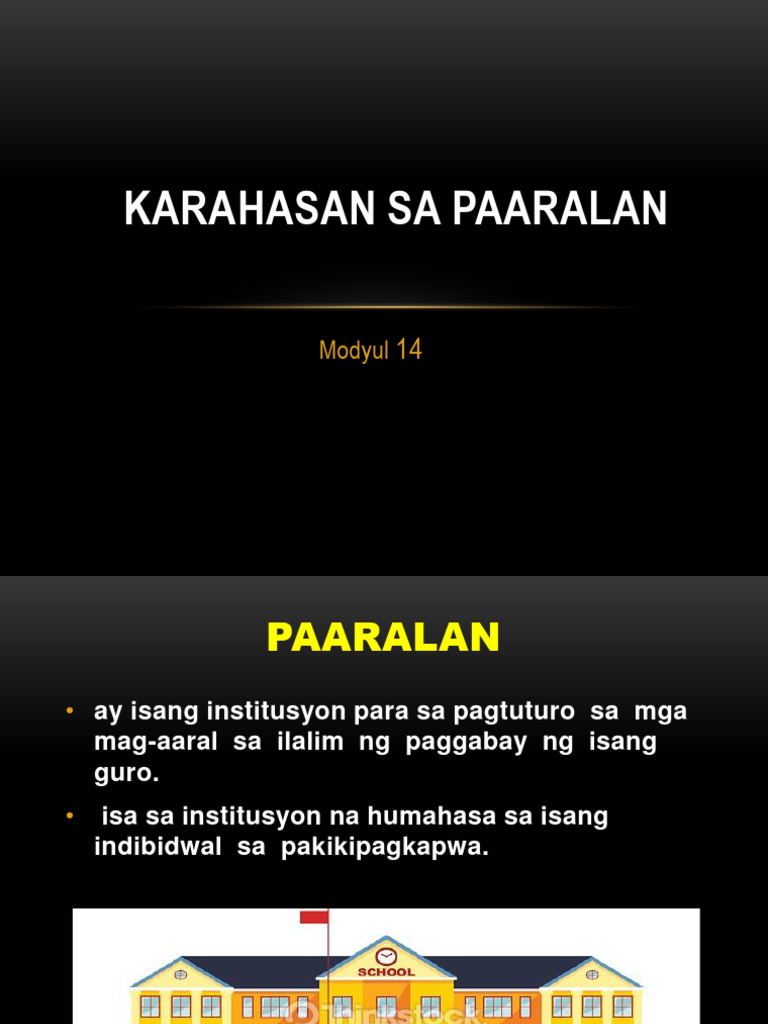 M14 KARAHASAN SA PAARALAN Handouts | PDF