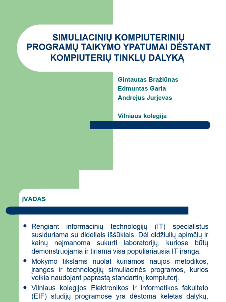 Presentation Simulation | PDF