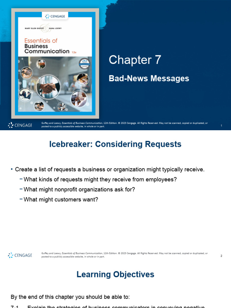 Guffey and Loewy EBC 12e PPT Ch7 Final | PDF | Business