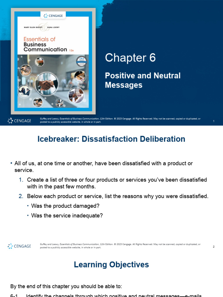 Guffey and Loewy EBC 12e PPT Ch6 Final | PDF | Social Media | Popular Culture & Media Studies