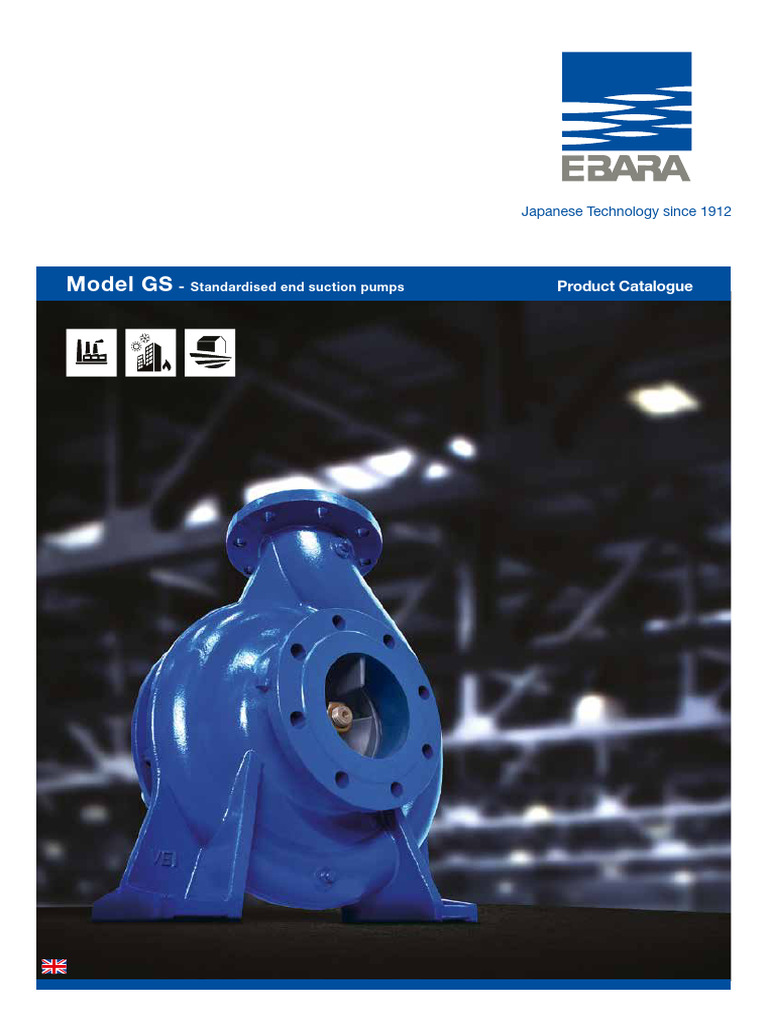 GS Series End Suction Pumps Overview | PDF | Pump | Cast Iron