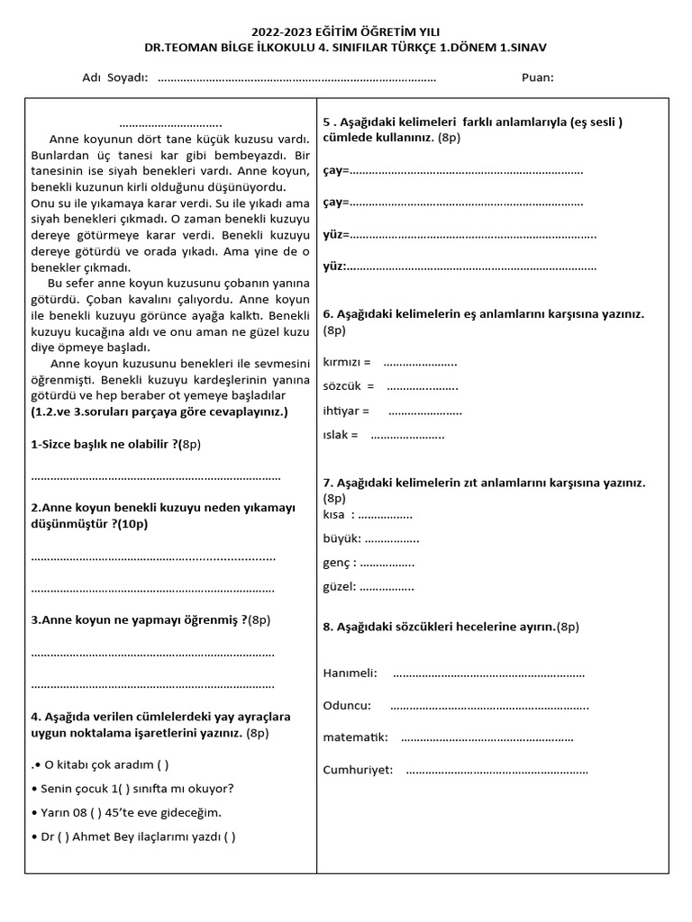 Trkce 1 D 1 y | PDF