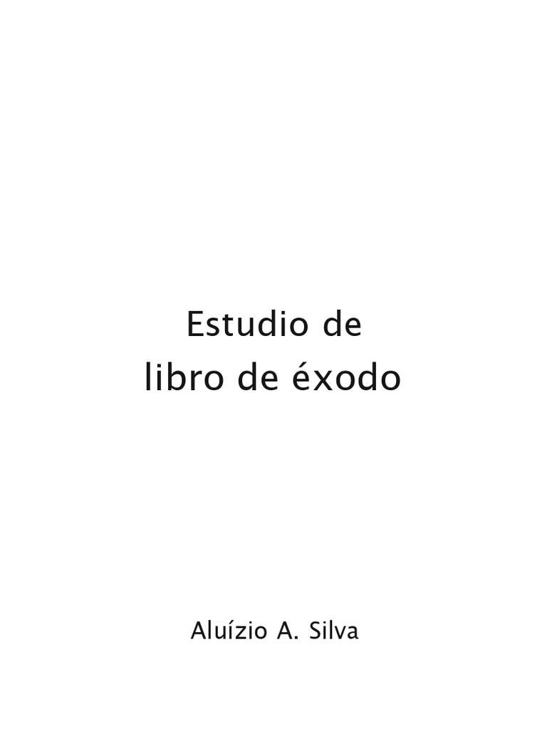 Éxodo Parte 1 | PDF | Libro del éxodo | Moisés