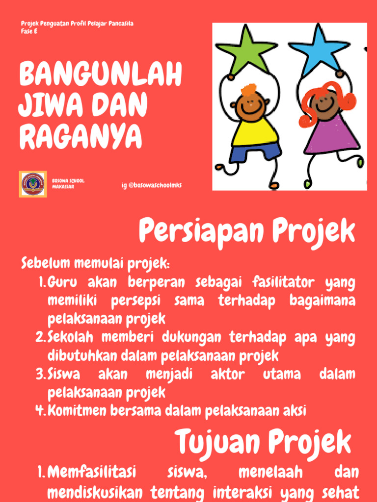 Modul Projek 1 Bangunlah Jiwa Dan Raganya Fase E SMA BSM 2022 | PDF