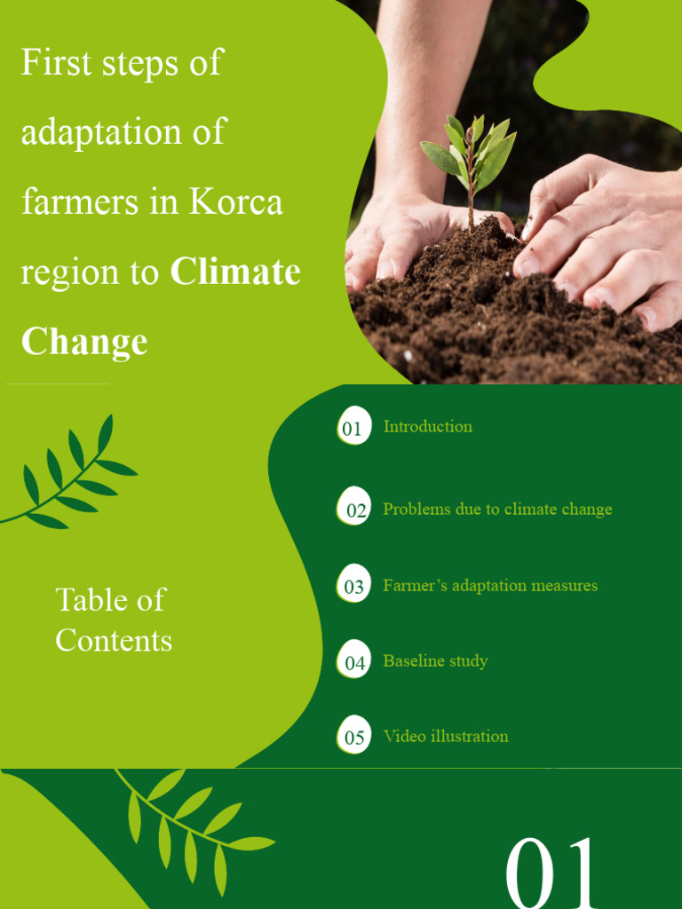 First Steps of Adaptation of Farmers in Korca Region To Climate Change ...