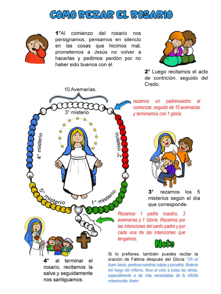 Rosario De Madera 12 Libros Para Rezar El Santo Rosario Printable ...