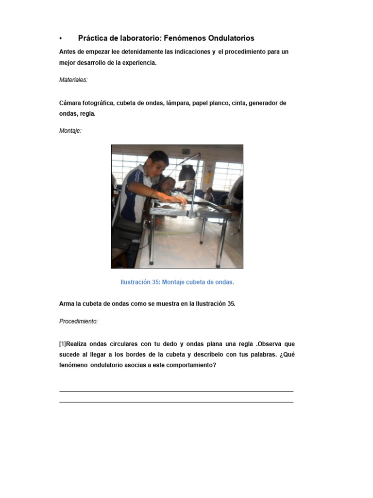 laboratorio de ondas | PDF laboratorio de ondas | PDF