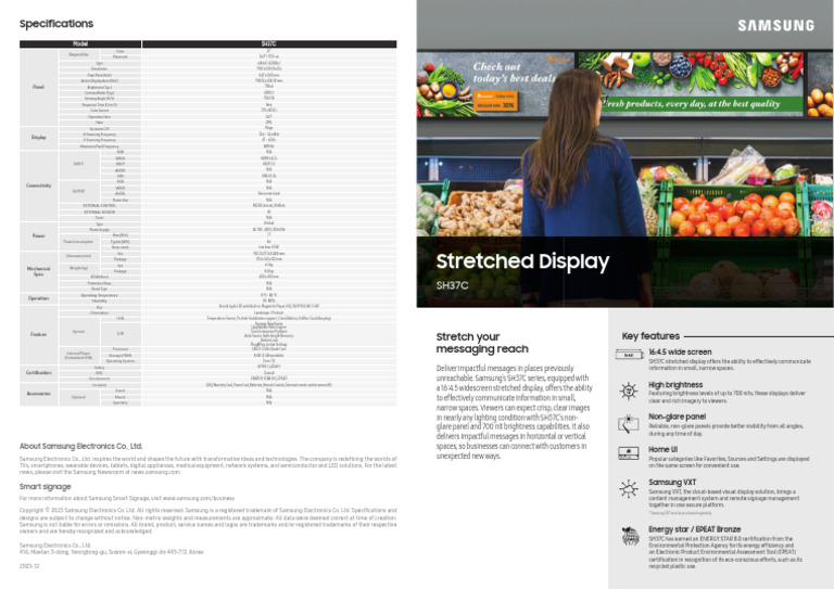 Samsung SH37C | Download Free PDF | Samsung Electronics | Hdmi