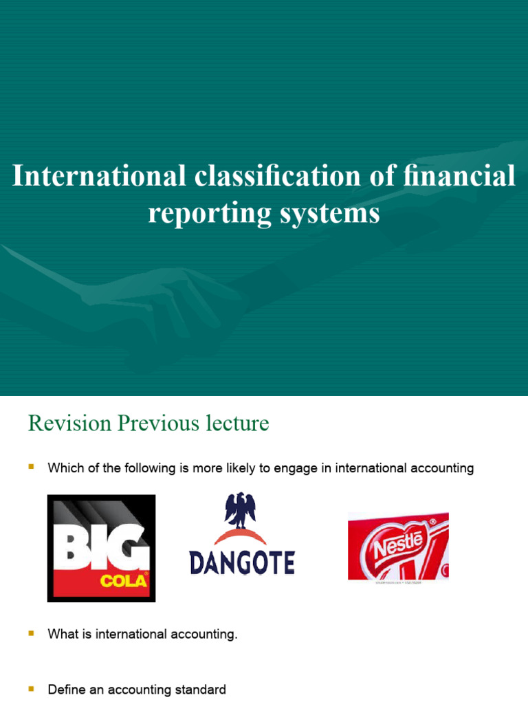 Classifying International Accounting Systems | PDF | Accounting ...