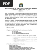 RISALA Kwa Mgeni Rasmi 2023 | PDF