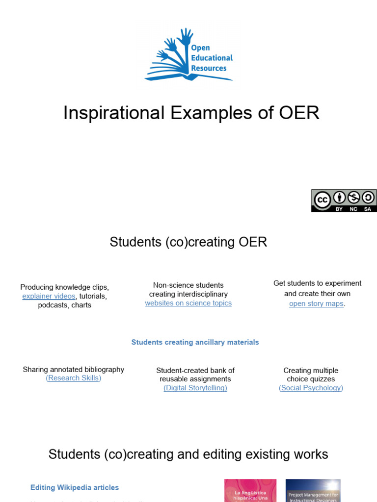 Inspirational Examples OER | Download Free PDF | Pedagogy | Liberal ...