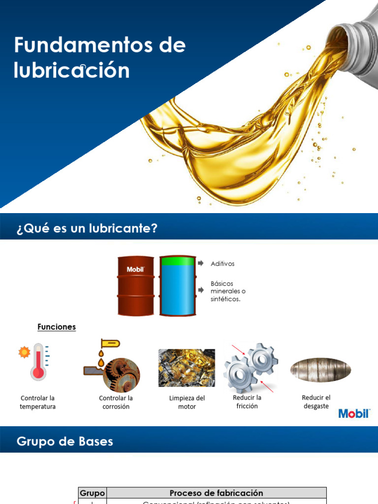 Fundamentos de lubricación (1) | PDF | Lubricante | Materiales