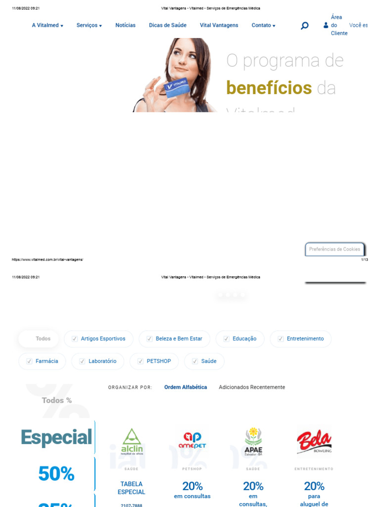 Vital Vantagens - Vitalmed - Serviços de Emergências Médica | PDF ...