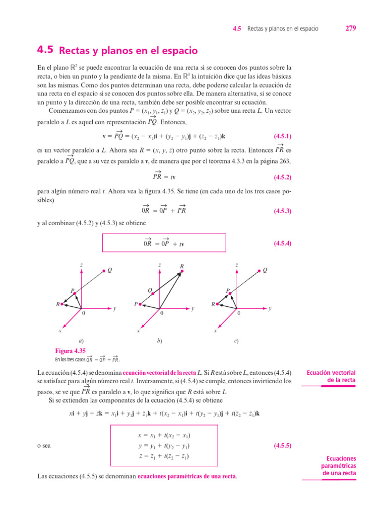 Ecuaciones de rectas y planos en R3 | PDF | Línea (geometría) | Ecuaciones