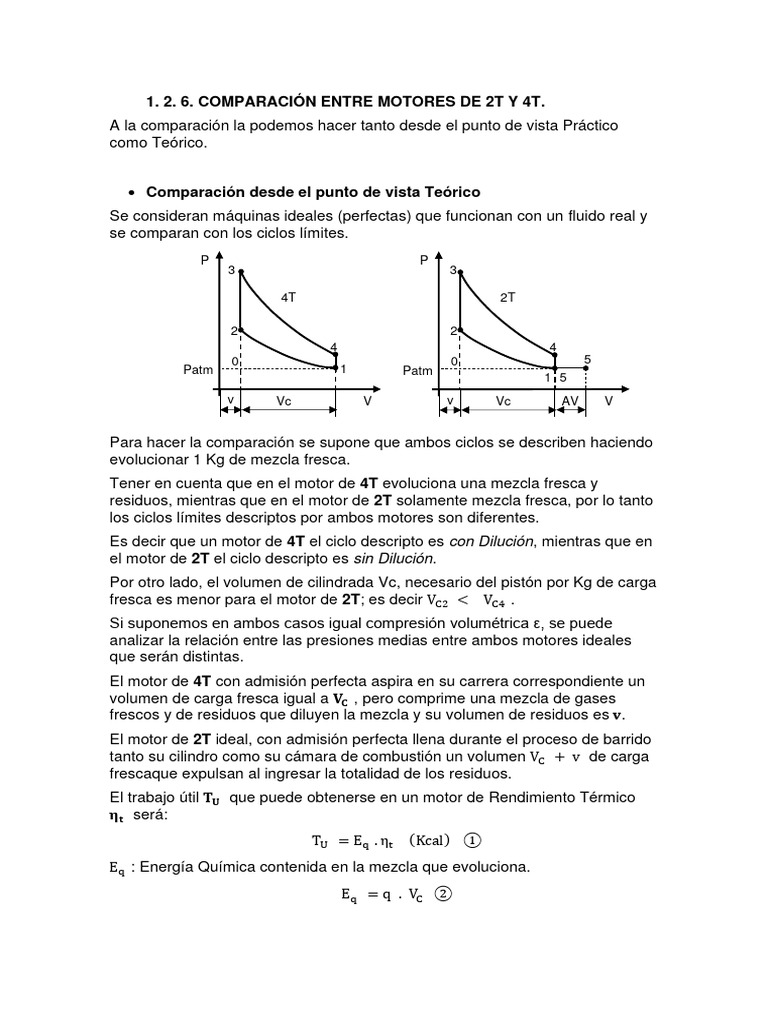 Comparación Entre Motores de 2T y 4T | PDF | Motores | Tecnología de vehículos