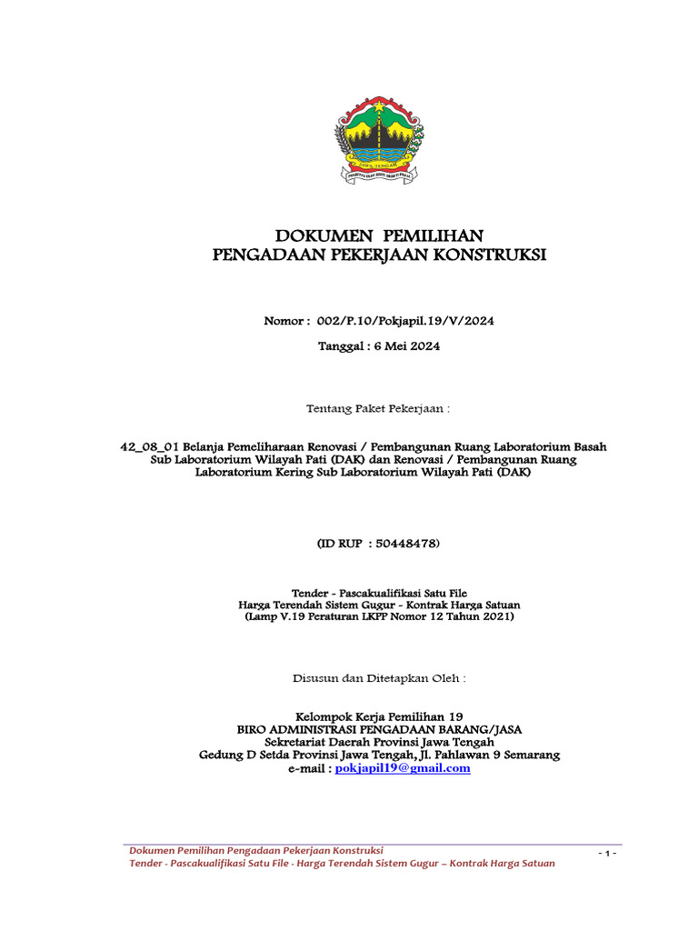 Dokpil Lab Basah Kering | PDF | Pengelolaan Keuangan & Uang